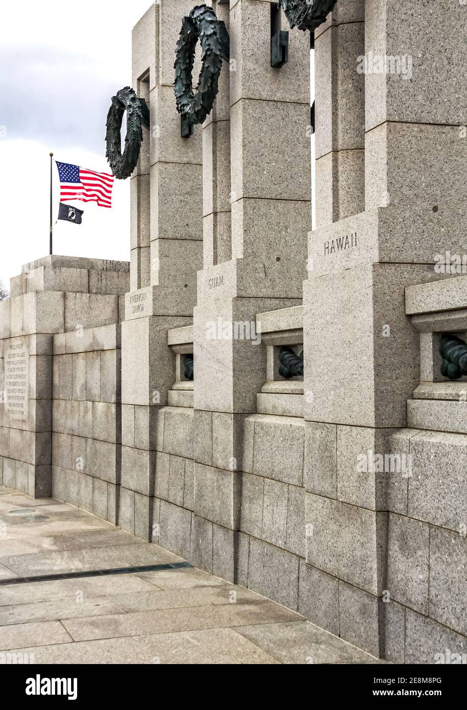 Washington DC - World War II Memorial Stock Photo - Alamy