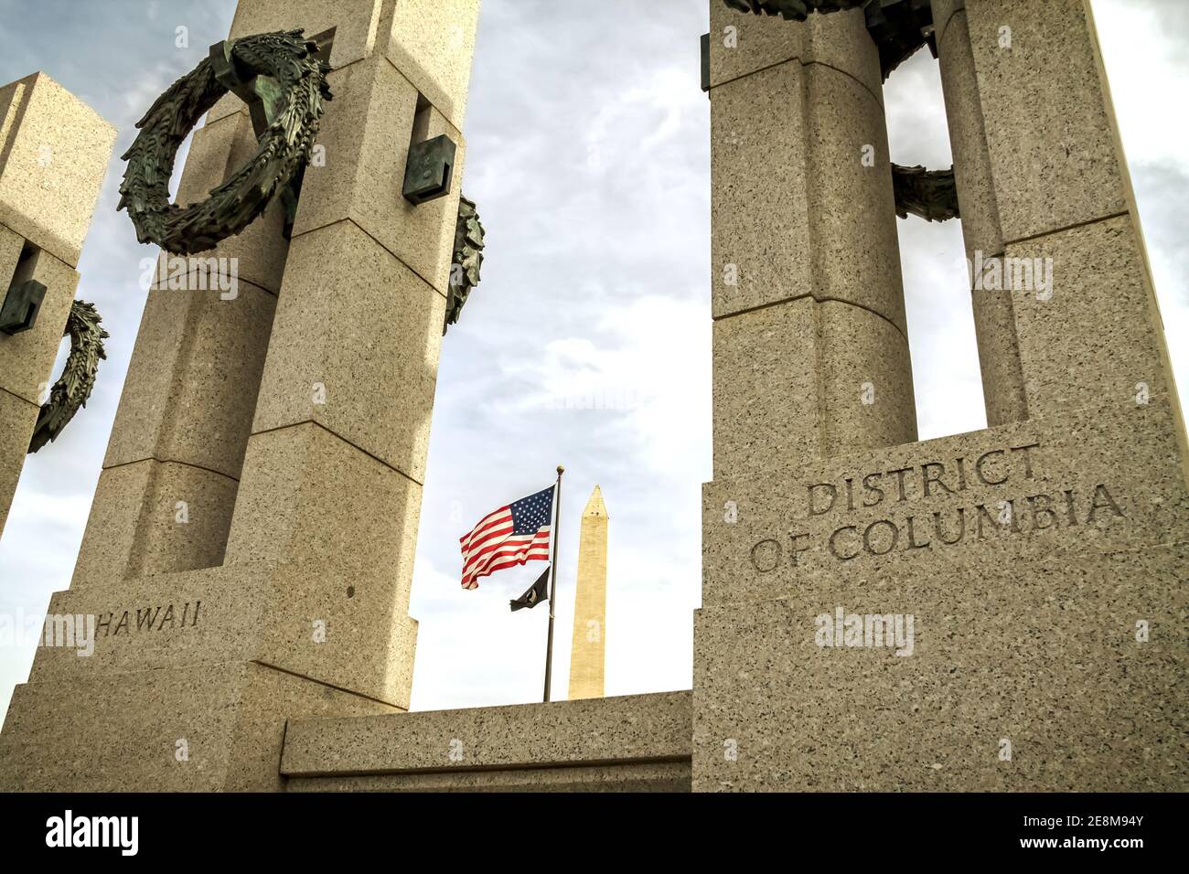 Washington DC - World War II Memorial Stock Photo - Alamy