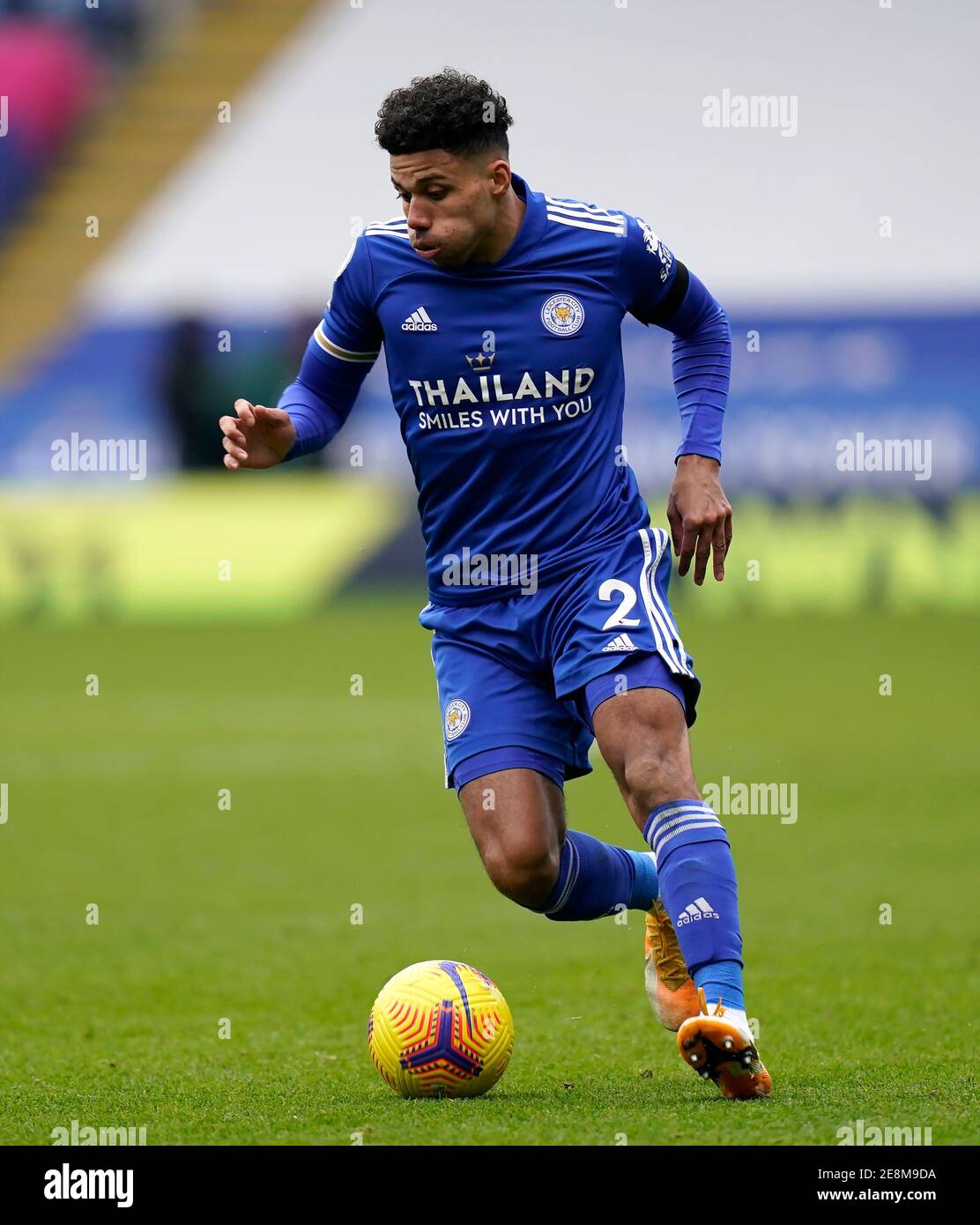 Leicester City's James Justin during the Premier League match at the ...