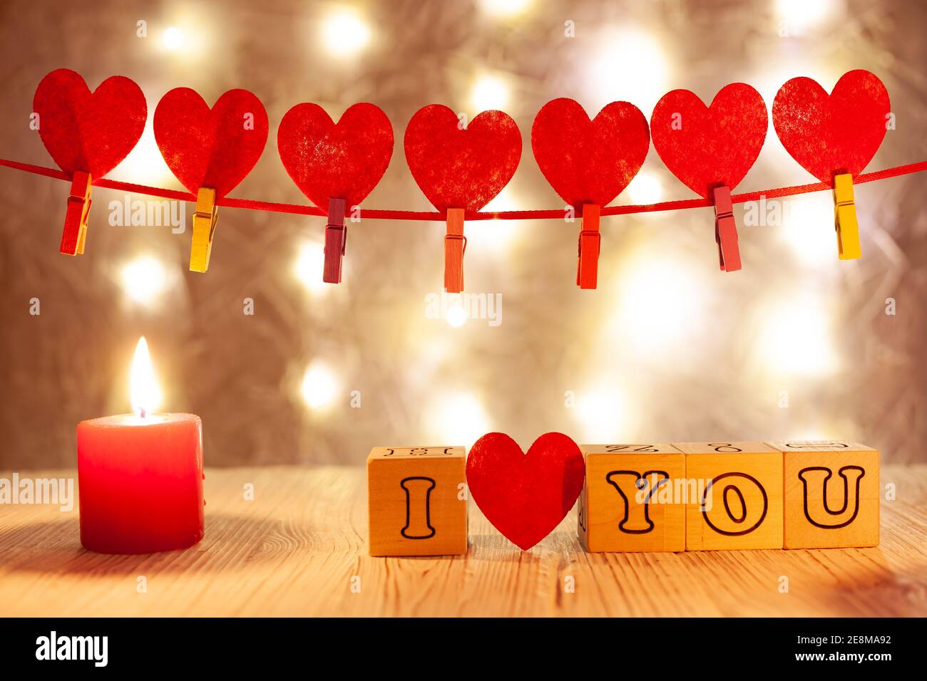 Postcard with a declaration of love Stock Photo - Alamy