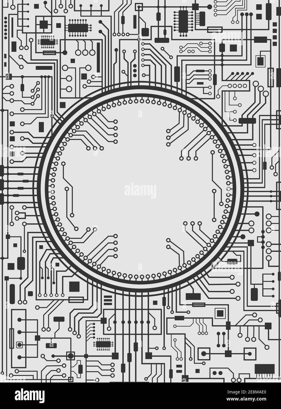 Digital black background tech Stock Vector Images - Alamy