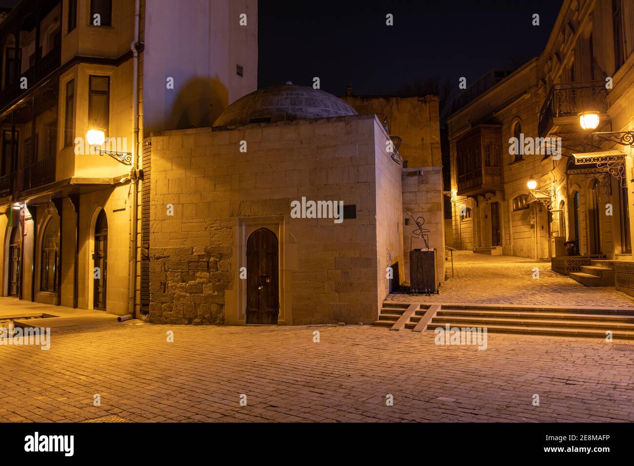 Old City or Inner City of Baku - Azerbaijan: 8 January 2021. The most ...