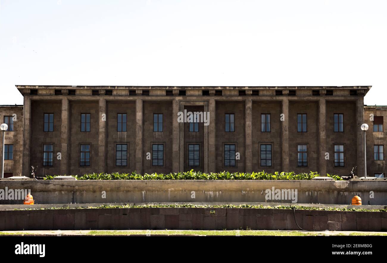 Historic Grand National Assembly Building, Ankara, Turkey Stock Photo ...