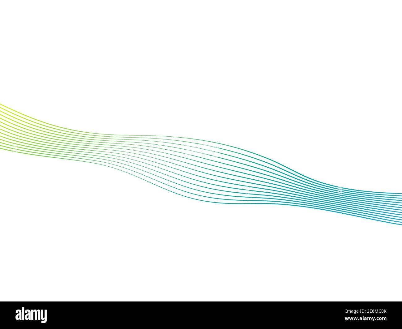 Abstract colored wave element line art vector illustration isolated on ...