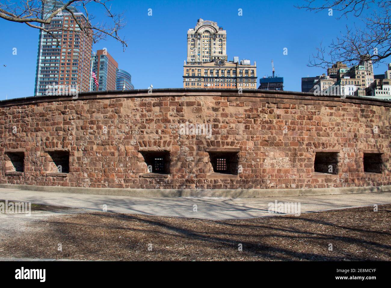 Castle Clinton National Monument in Battery Park New York City Stock ...