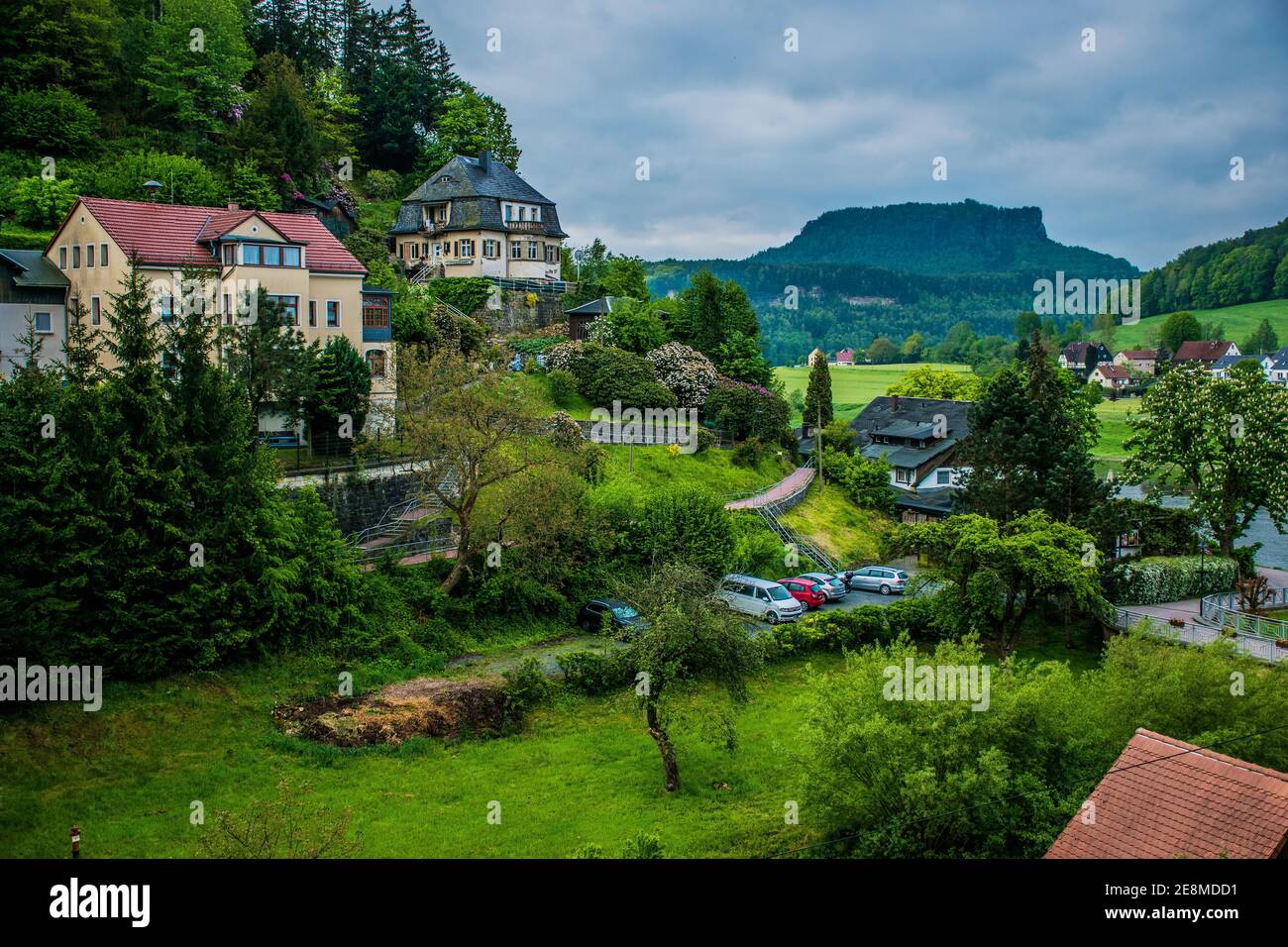 18 May 2019 Rathen, Saxony, Germany - Narrow mountain paths and cozy ...
