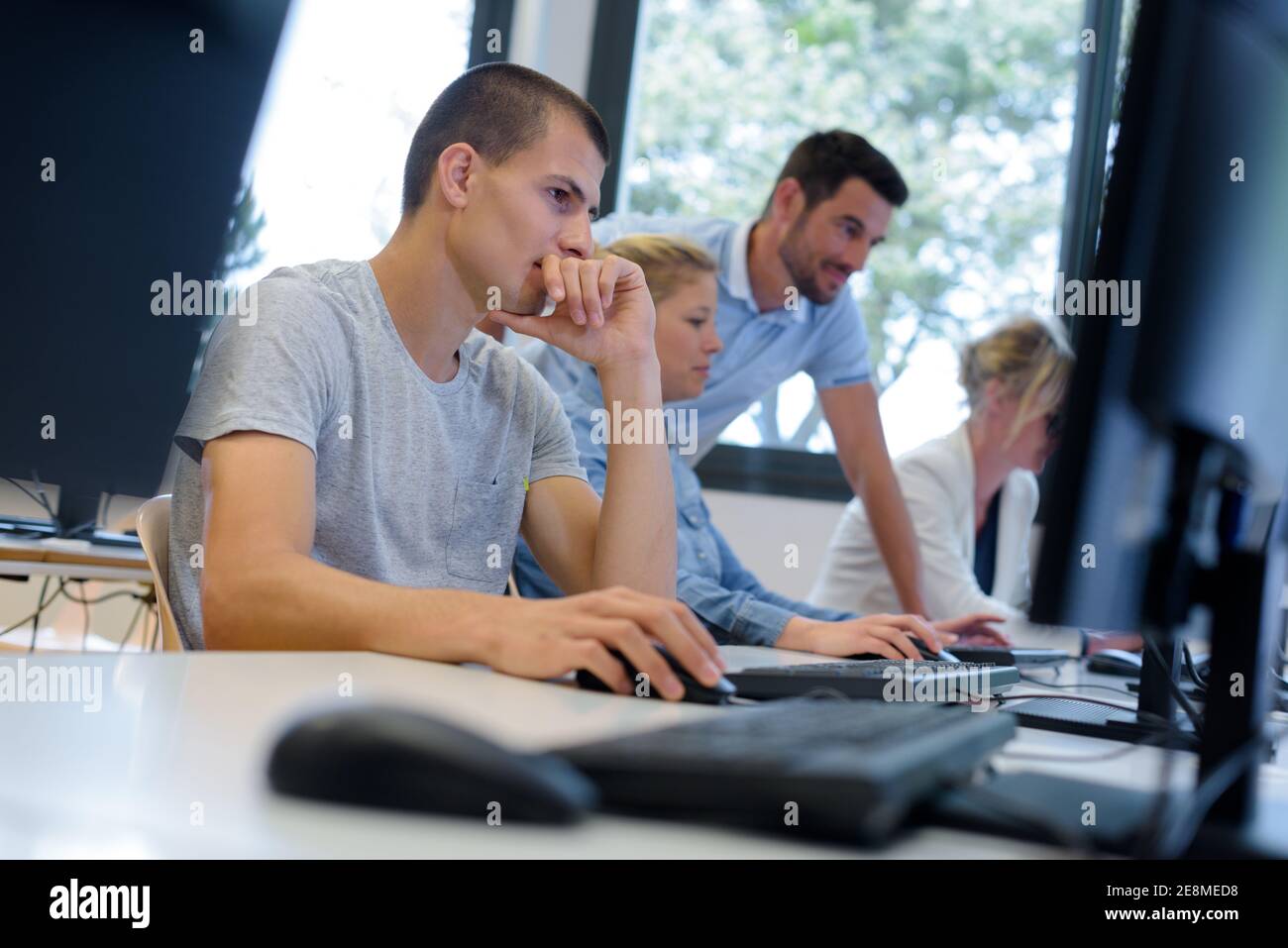 Teenager problem solving hi-res stock photography and images - Alamy