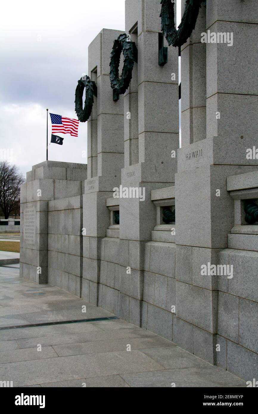Washington DC - World War II Memorial Stock Photo - Alamy