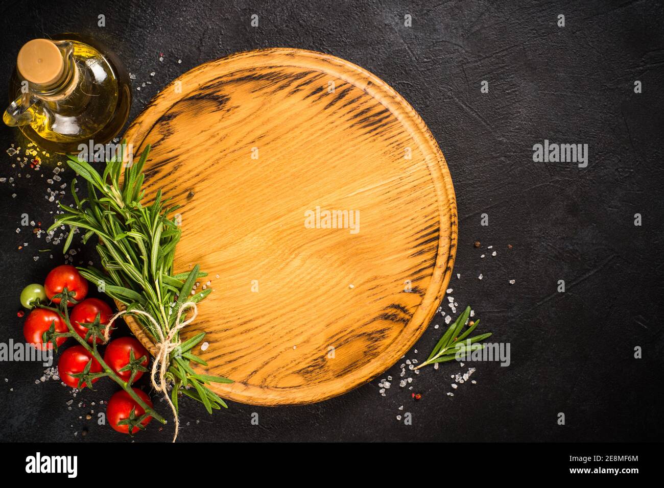 Food cooking background top view Stock Photo - Alamy