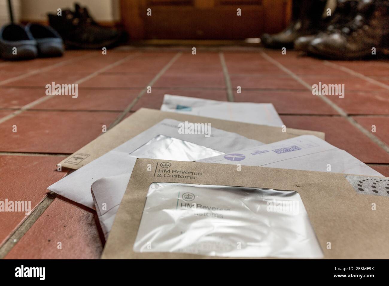 Tax return letter from HMRC, HM Revenue & Customs. UK income tax letter ...