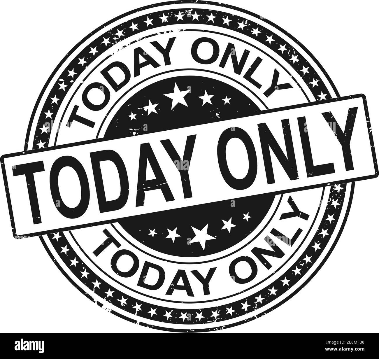 Only today stamp Black and White Stock Photos & Images - Alamy