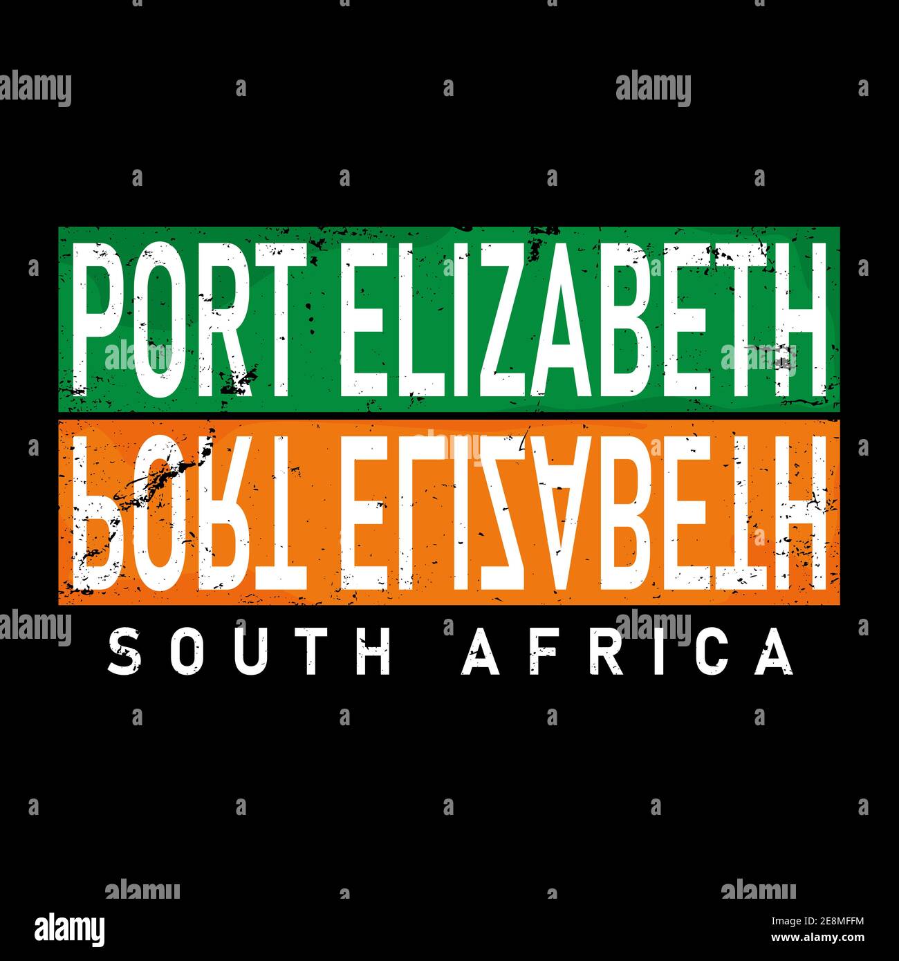 Port Elizabeth name, City in South Africa. Logo text of Port Elizabeth ...