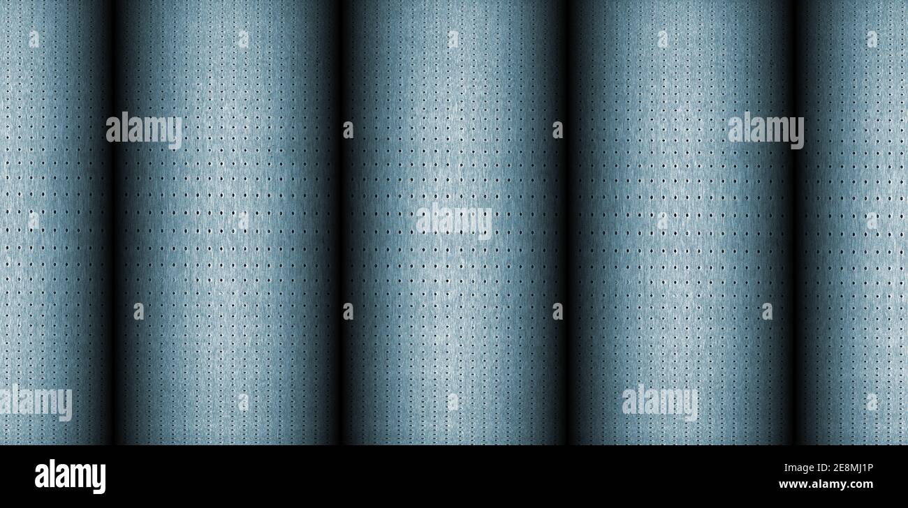 blue steel metal columns useful as a background Stock Photo - Alamy