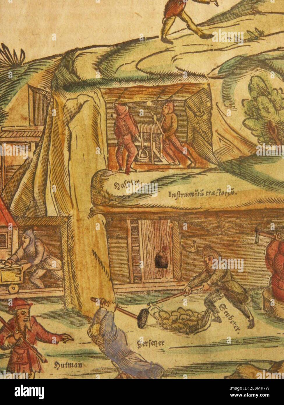 More mining in Bergbau two views view Two a closer View Stock Photo - Alamy