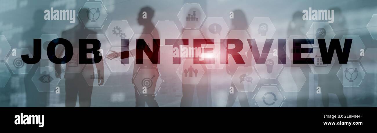 Job interview with the employer. Abstract Business Banner Stock Photo ...
