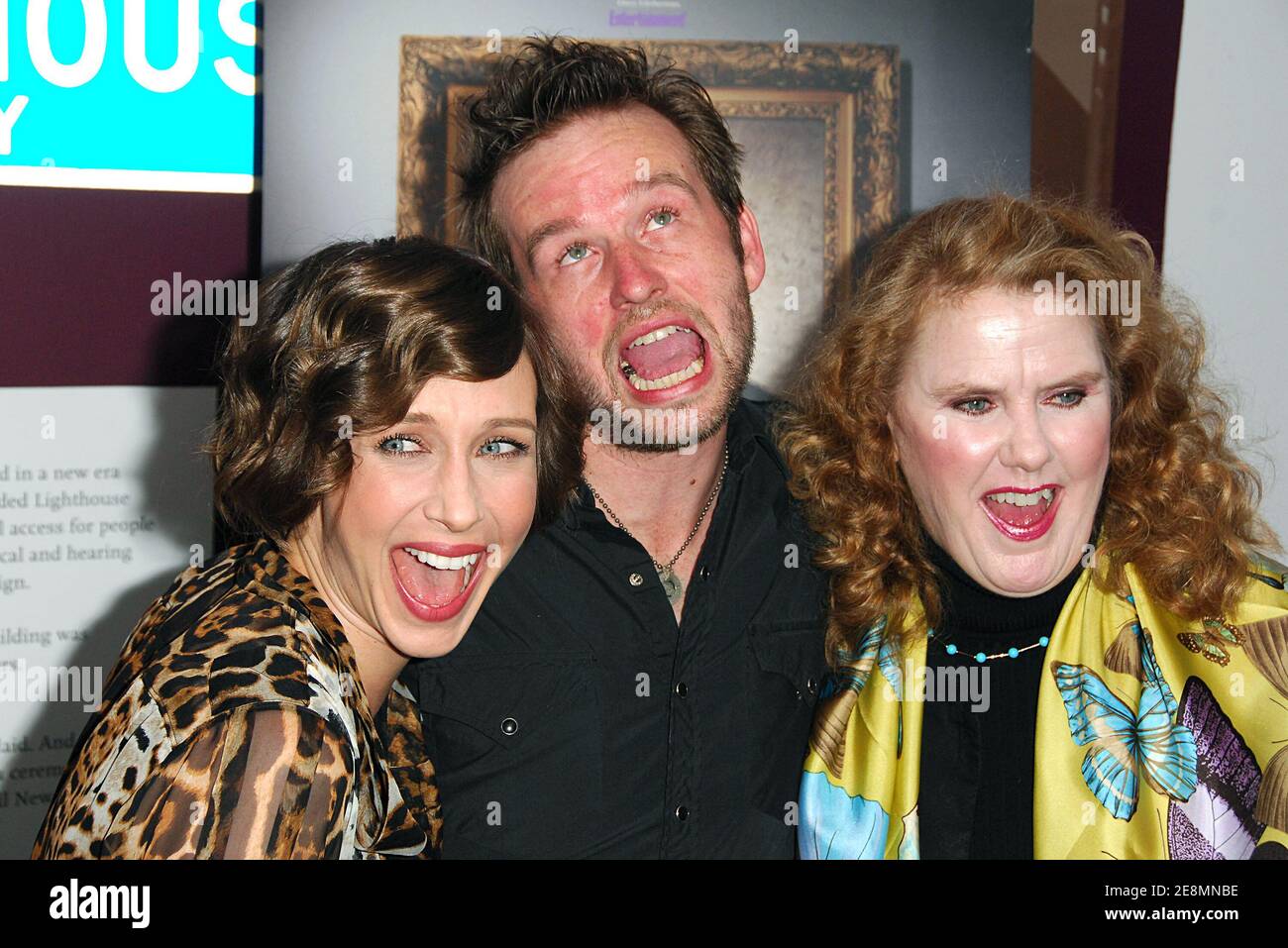 (L-R) Actors Vera Farmiga, Dallas Roberts, and Celia Weston attend the ...