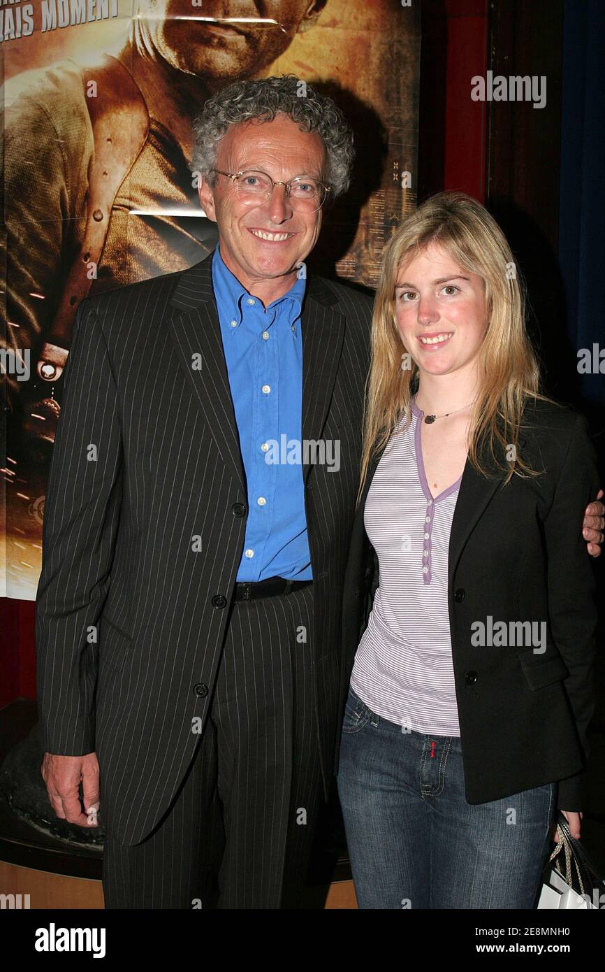 EXCLUSIVE - TV presenter Nelson Monfort and his daughter attend the ...