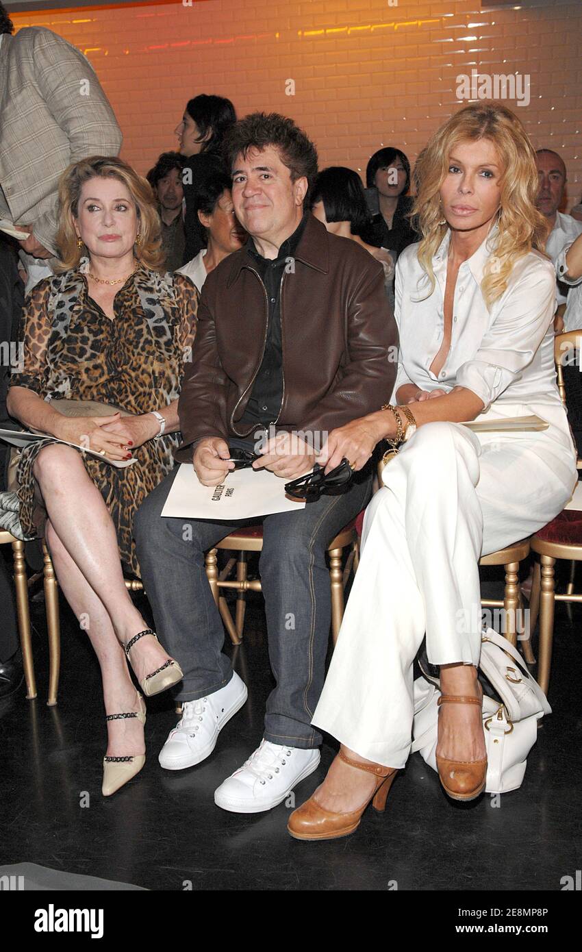 French actress Catherine Deneuve, Spanish director Pedro Almodovar and ...