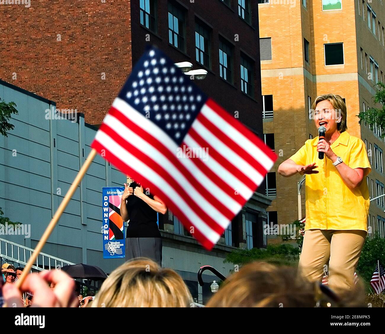 Bill clinton flag hi-res stock photography and images - Alamy