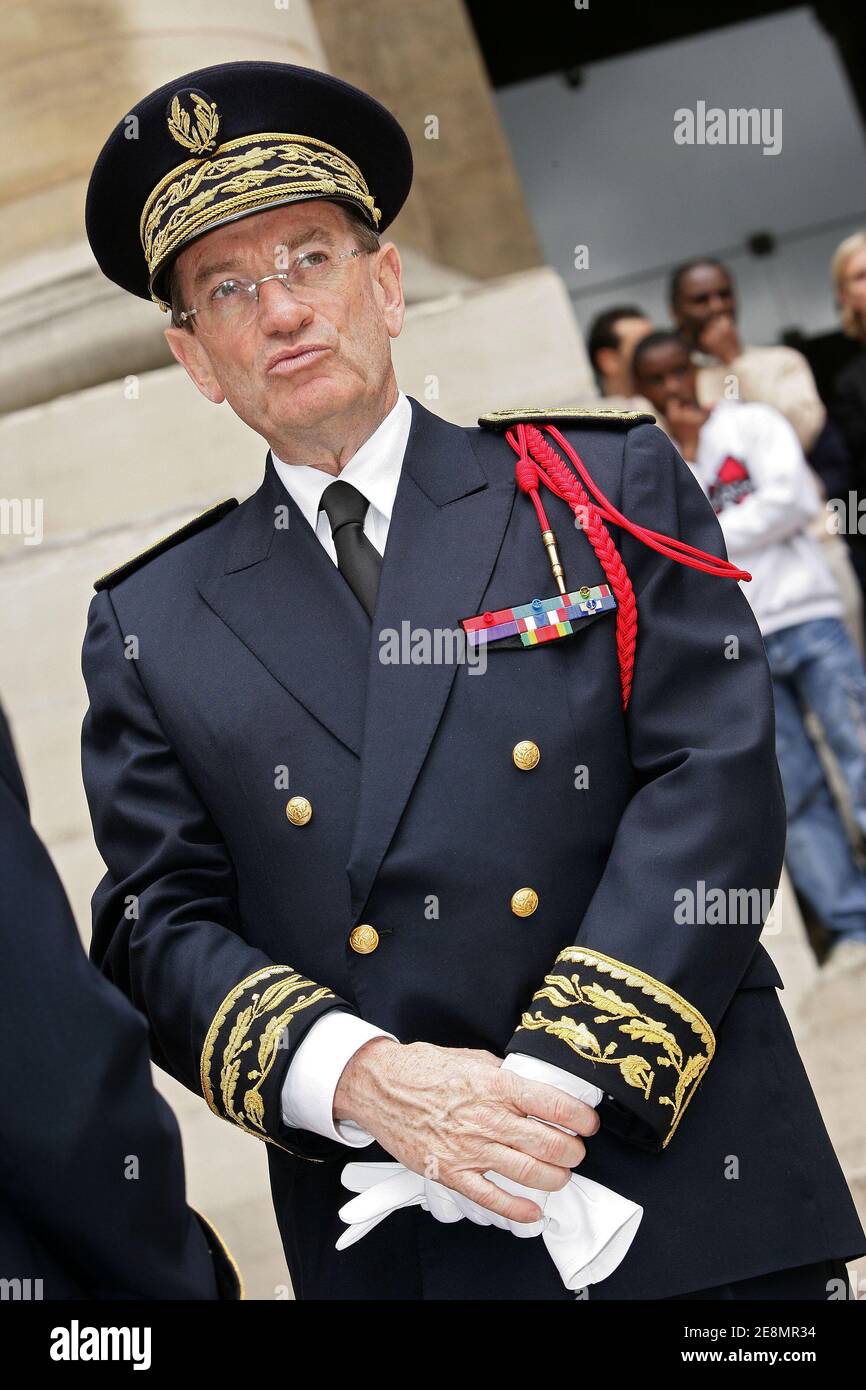 New prefect of police force of Paris, Michel Gaudin attends the ...