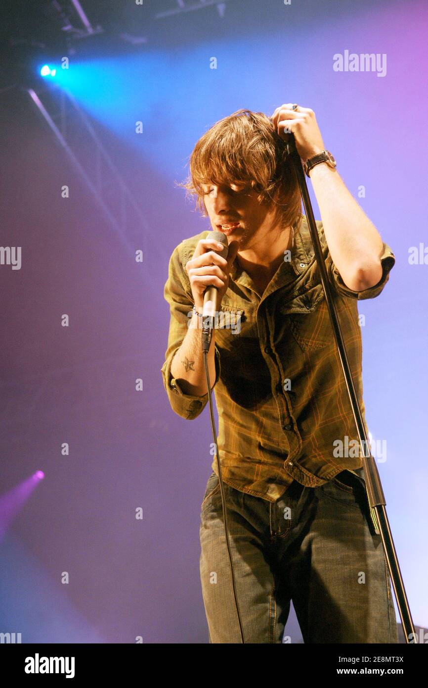Scottish singer Paolo Nutini performs live on stage during the first ...