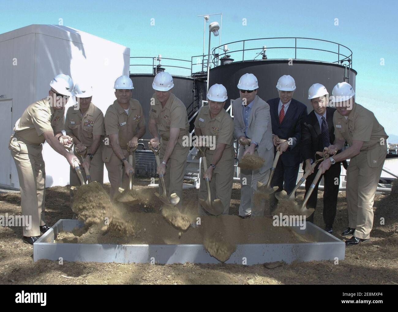 Military Construction Project 401 groundbreaking ceremony Stock Photo ...