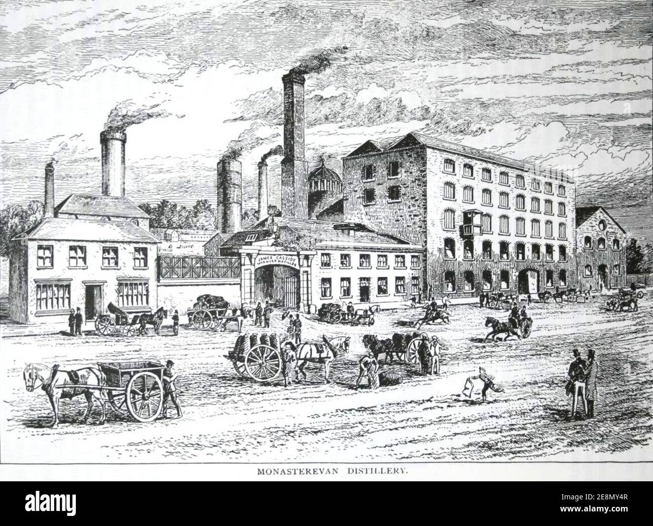 Monasterevan distillery Alfred Barnard Stock Photo - Alamy