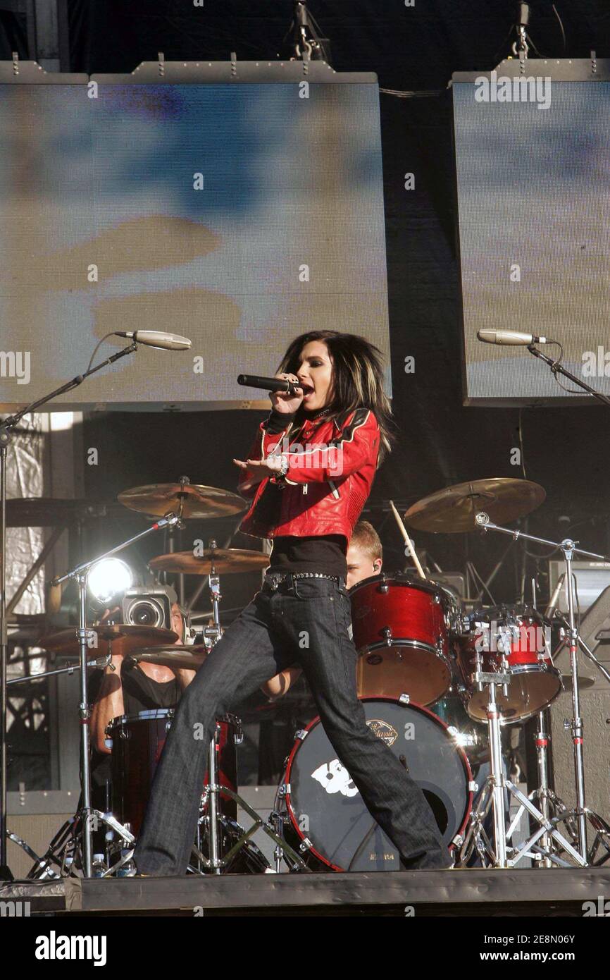 Tokio Hotel performs live during a concert as part of the Bastille Day ...