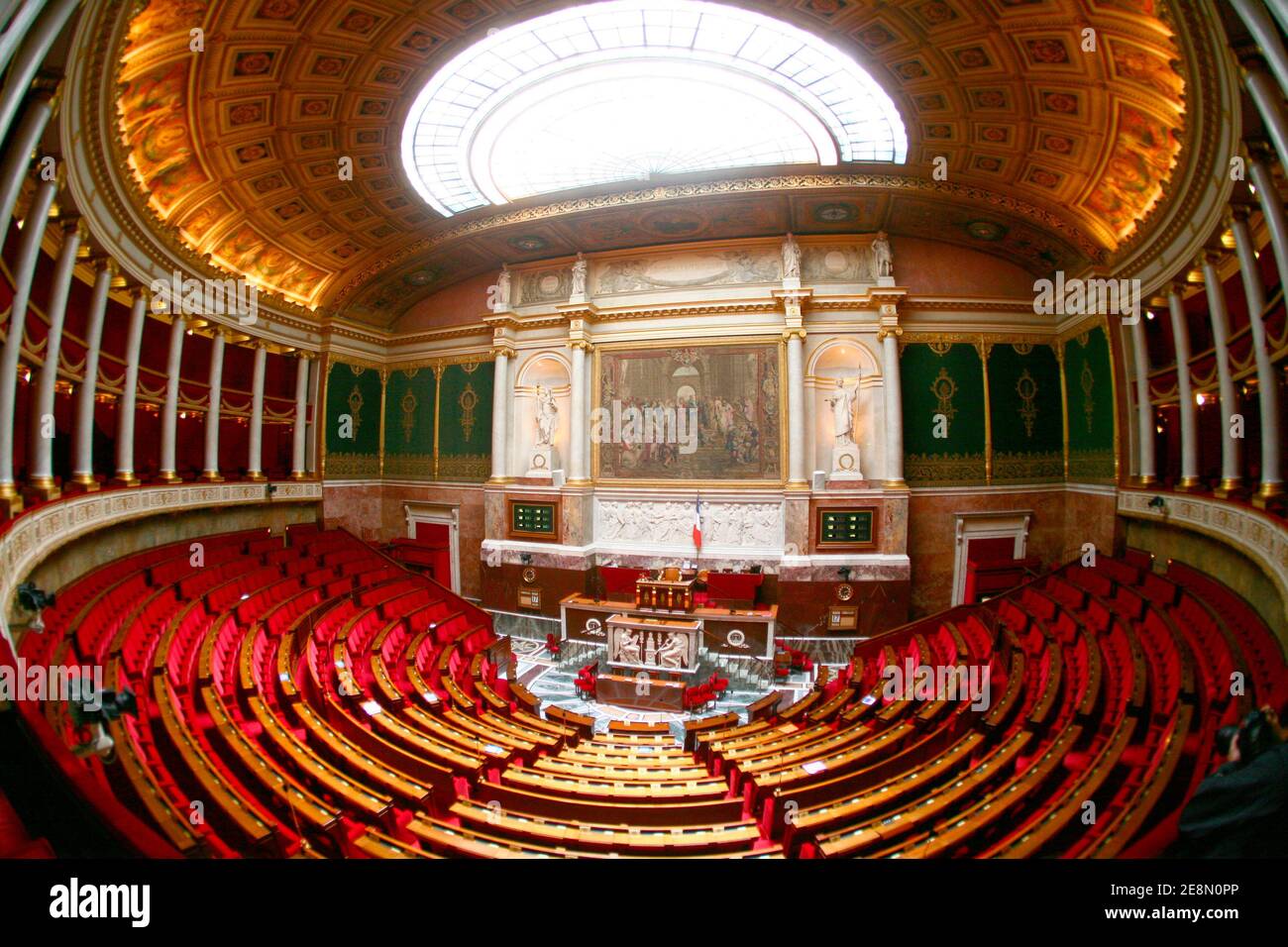 Illustration at the National Assembly in Paris, France, on July 17 ...