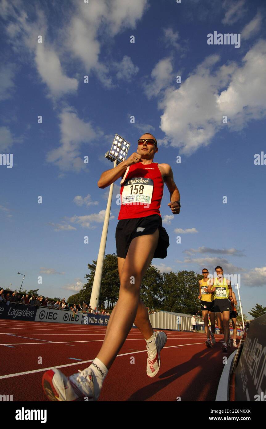France's David Boulanger competes on men's 5000 meters walk during the ...