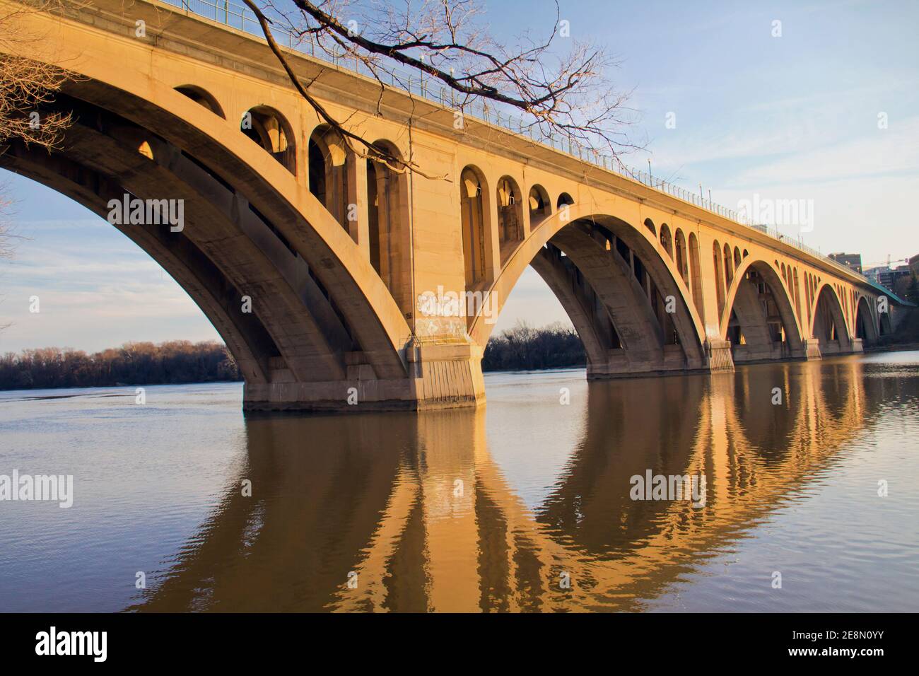 Georgetown Bridge, Washington DC over the Potomac River Stock Photo - Alamy