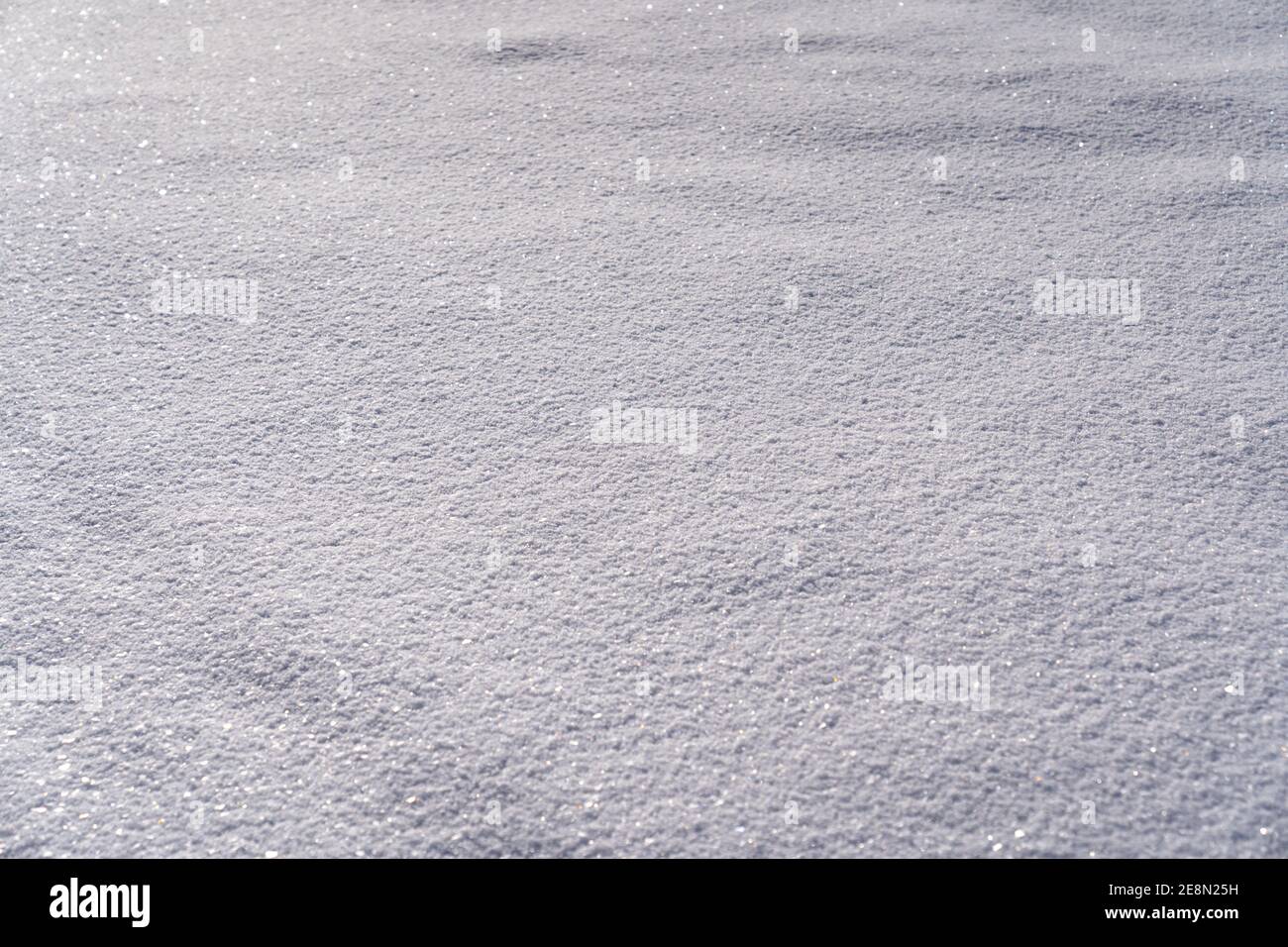 A clear patch of fresh, frozen and perfectly smooth snow Stock Photo ...