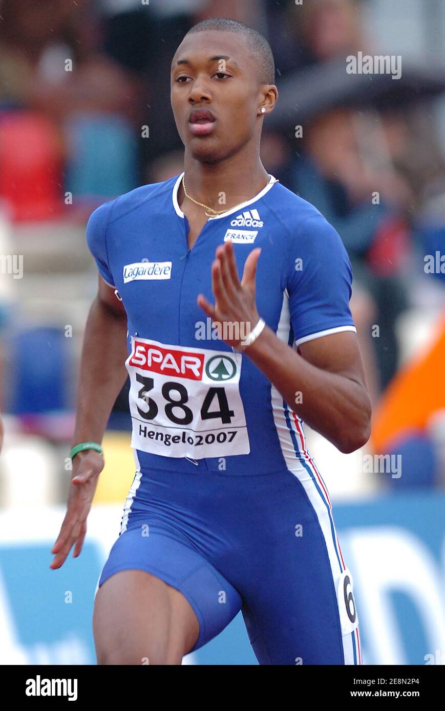 France's Bruno Naprix competes on men's 400 meters during the European ...