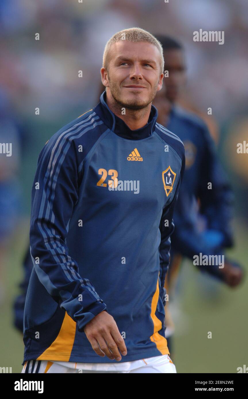 David Beckham's first game with the LA Galaxy against the Chelsea ...