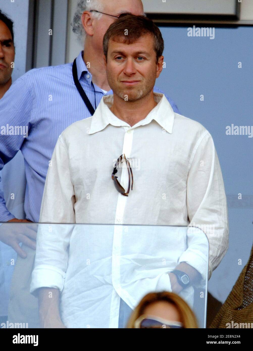 Chelsea's owner Roman Abramovich attends David Beckham's first game ...