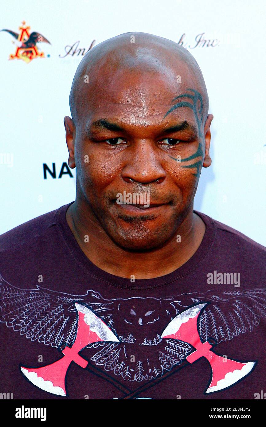 Mike Tyson arrives for the Holly Robinson Peete and Rodney Peete ...