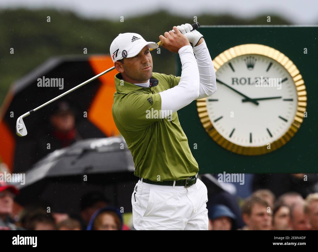 Spain's Sergio Garcia in action during the 136th Open Championships at ...