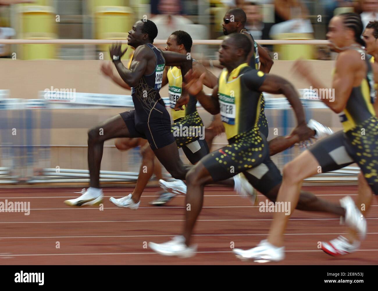 Jamaica's Clement Campbell competes on men's 100 meters during the ...