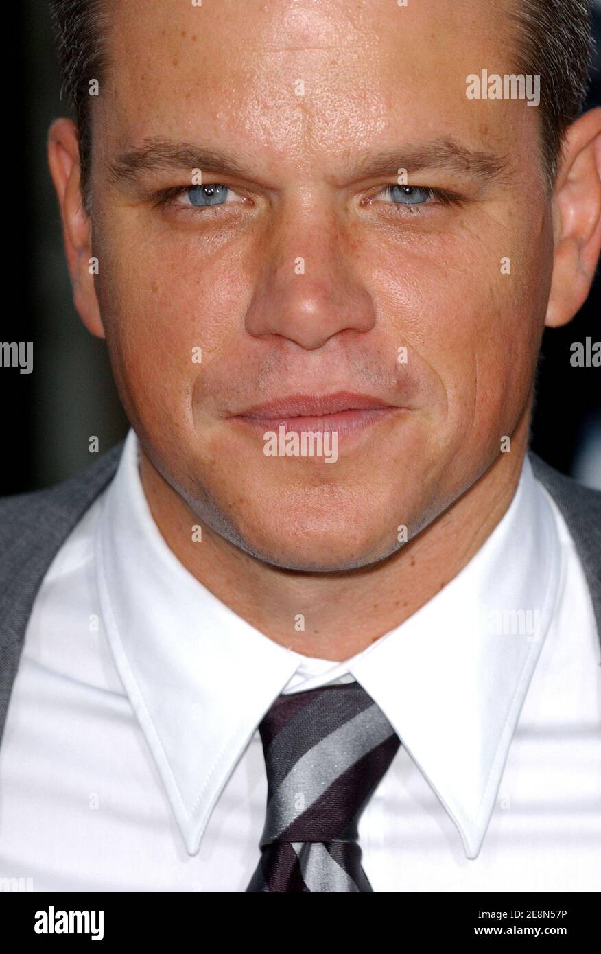 Matt Damon attends 'The Bourne Ultimatum' premiere, held at the ...