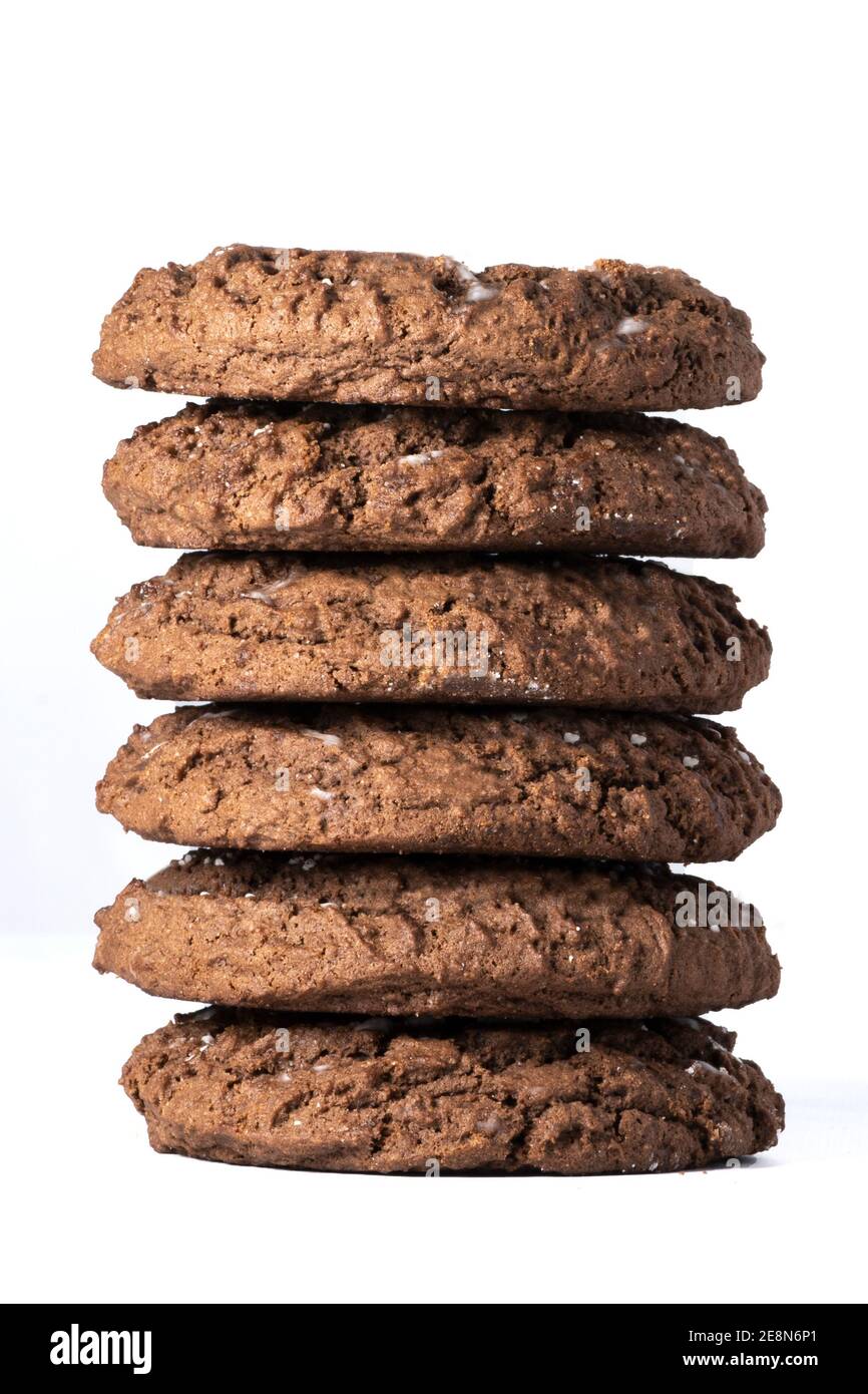 Six Chocolate Chip Cookies High Resolution Stock Photography and Images ...