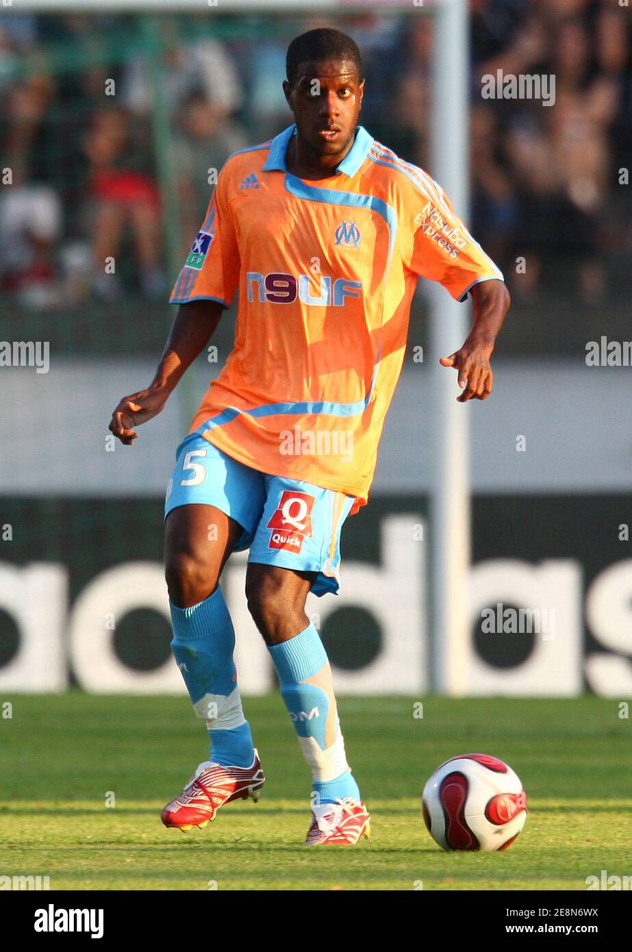 OM's Jacques Faty in action during a friendly match, Olympique de ...