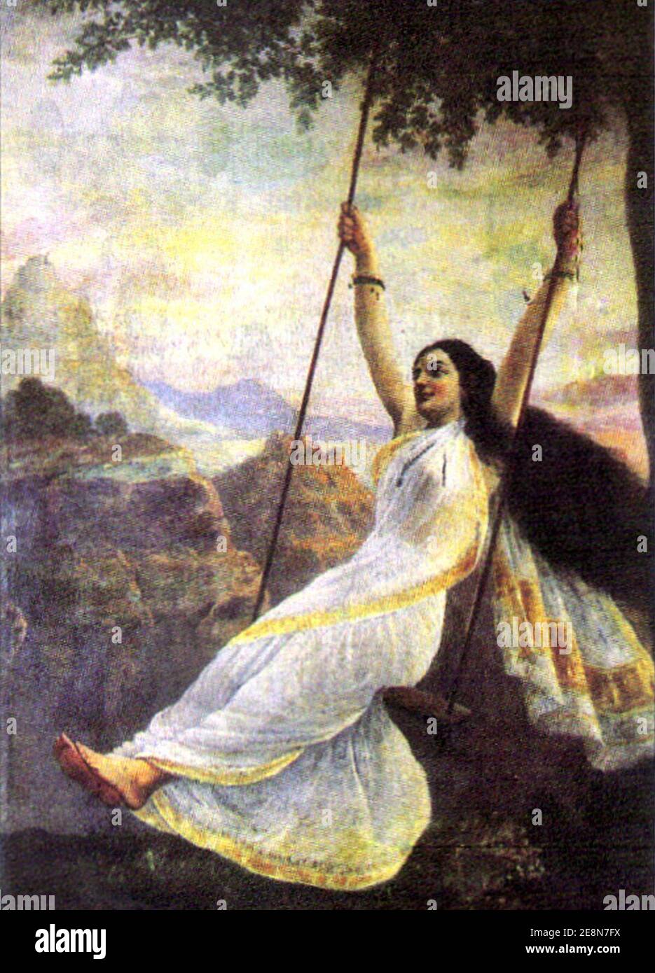 Mohini on a swing Stock Photo - Alamy