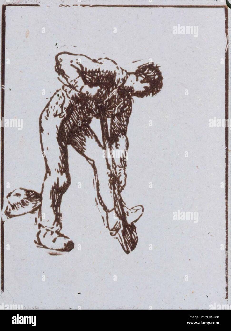 Millet - Man Turning over the Soil, M23391 Stock Photo - Alamy