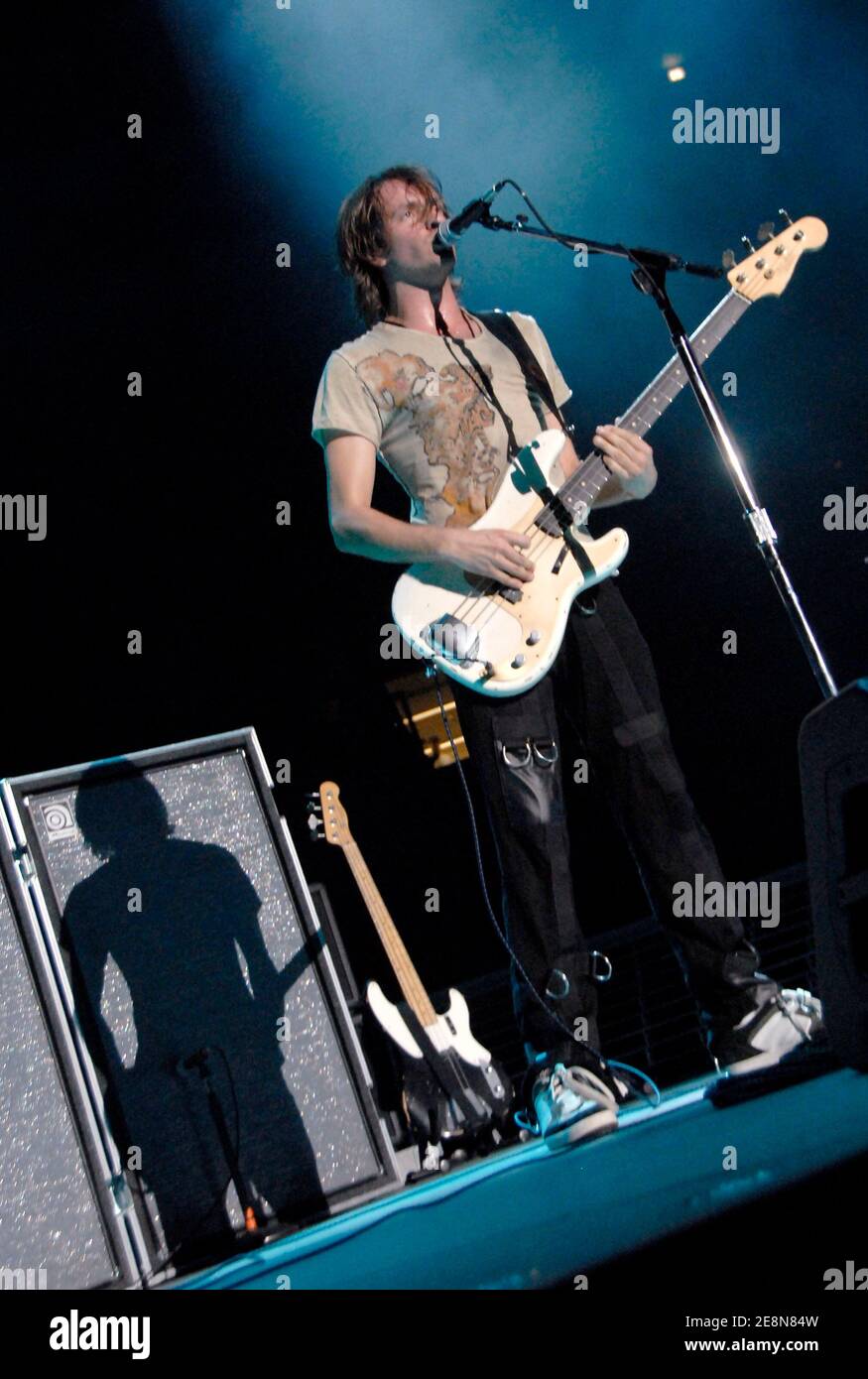 Singer Joe Sumner of Fiction Plane performs live on stage at Madison ...