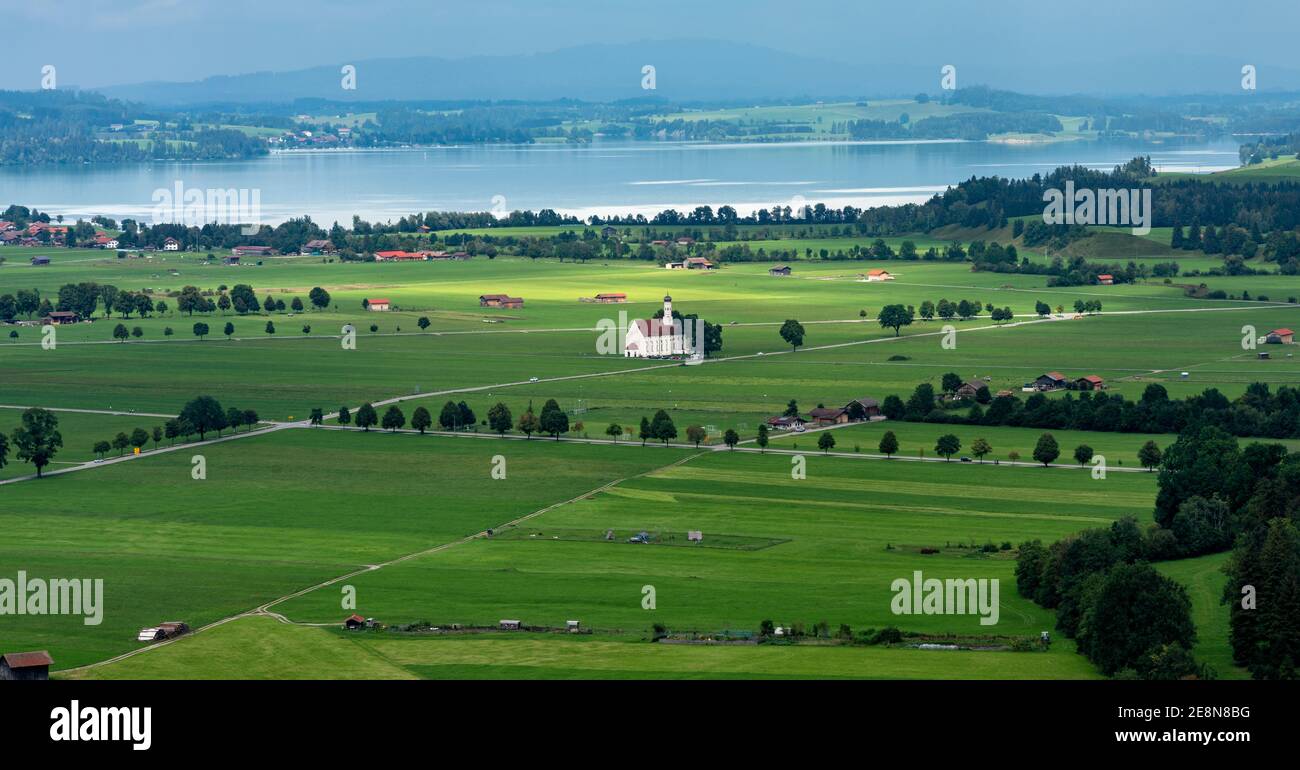 Landscape In Bavaria Stock Photo - Alamy