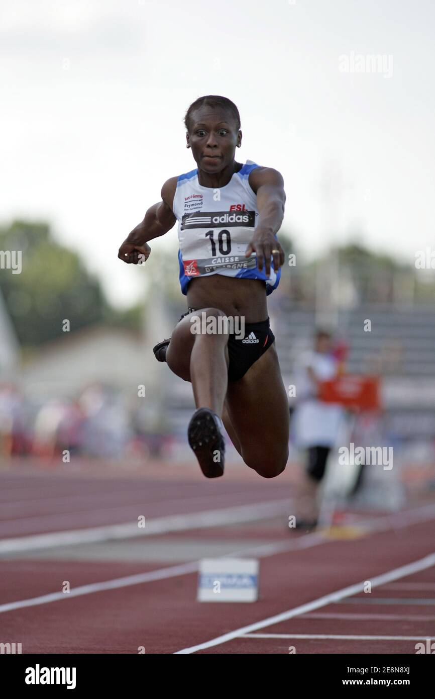 France's Teresa N'zola Meso Ba competes on the women's triple jump ...