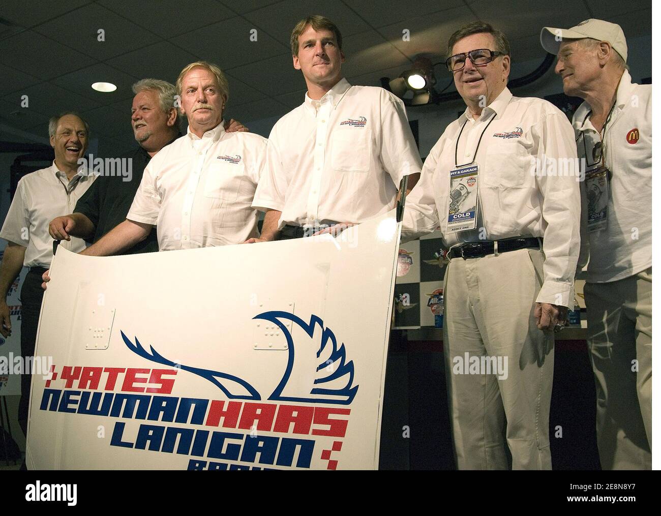 Paul Newman, Carl Haas, Robert and Doug Yates, Mike Lanigan and Dan ...