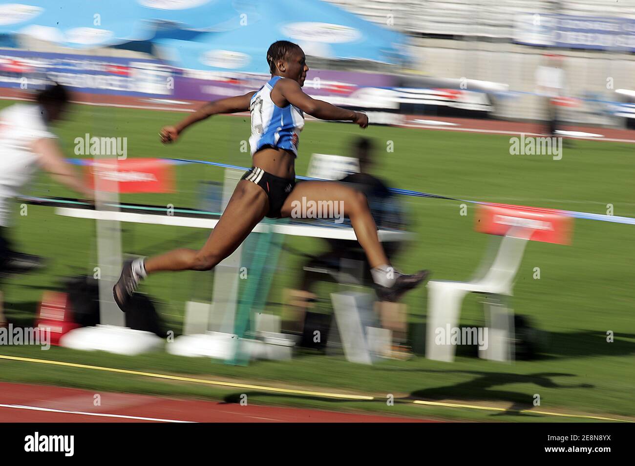 France's Teresa N'zola Meso Ba competes on the women's triple jump ...