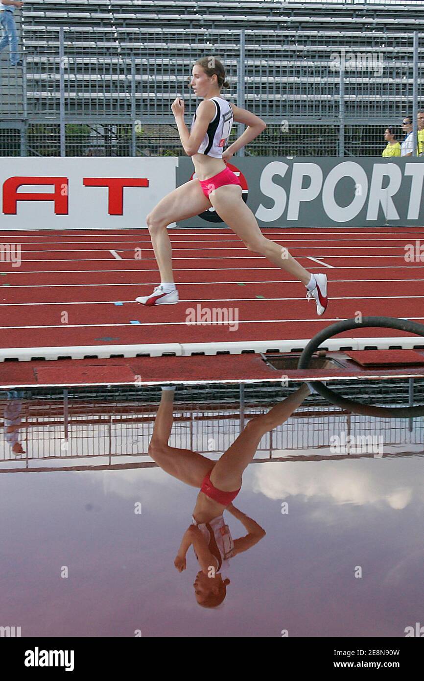 France's Elodie Guegan competes on the women's 800 meters during french ...