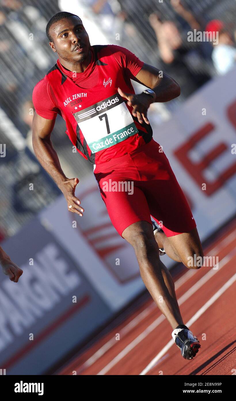 France's Eddy Delepine competes on men's 200 meters heats during French ...